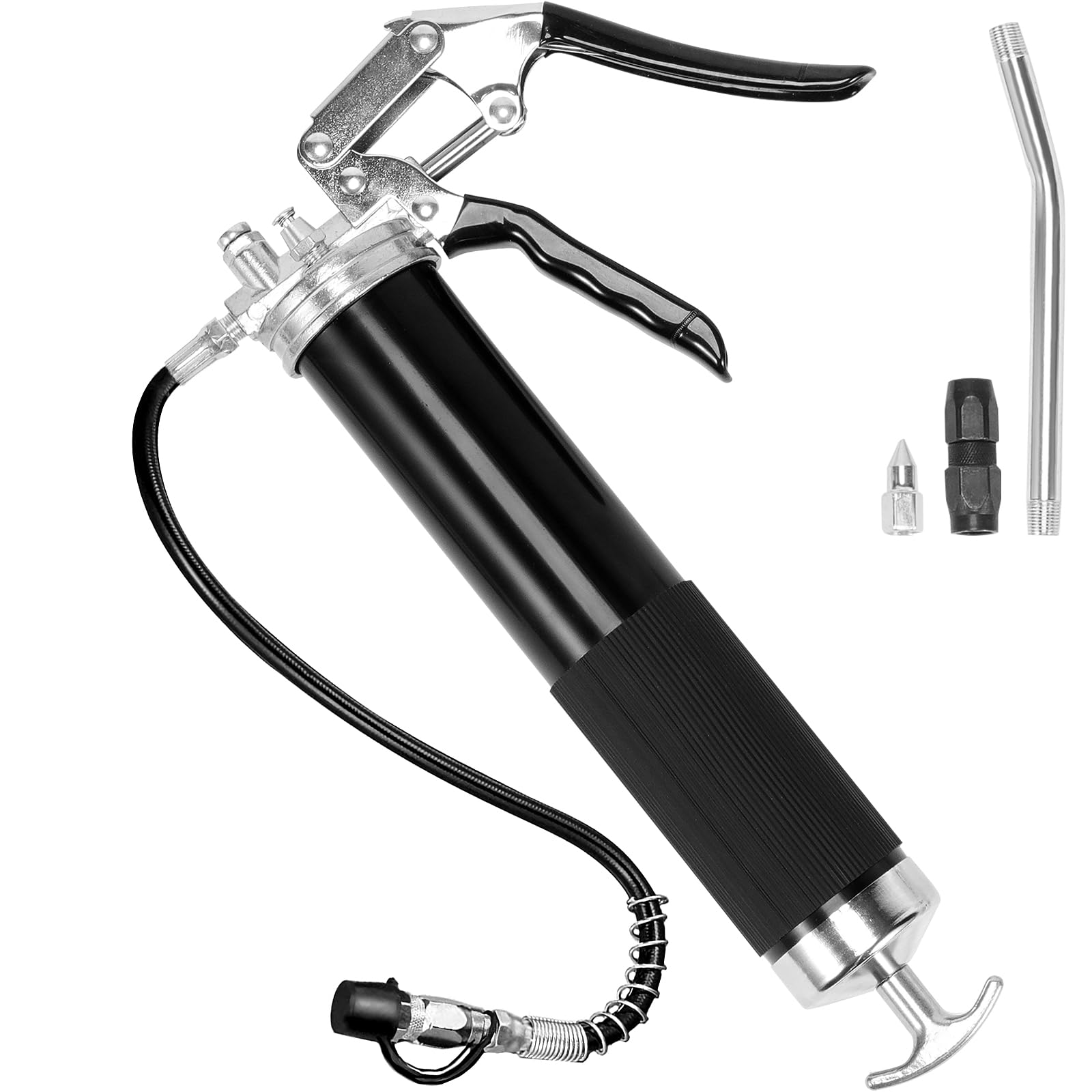 VEVOR Grease Gun, 6000 PSI Heavy Duty Pistol Grip Grease Gun, Grease ...