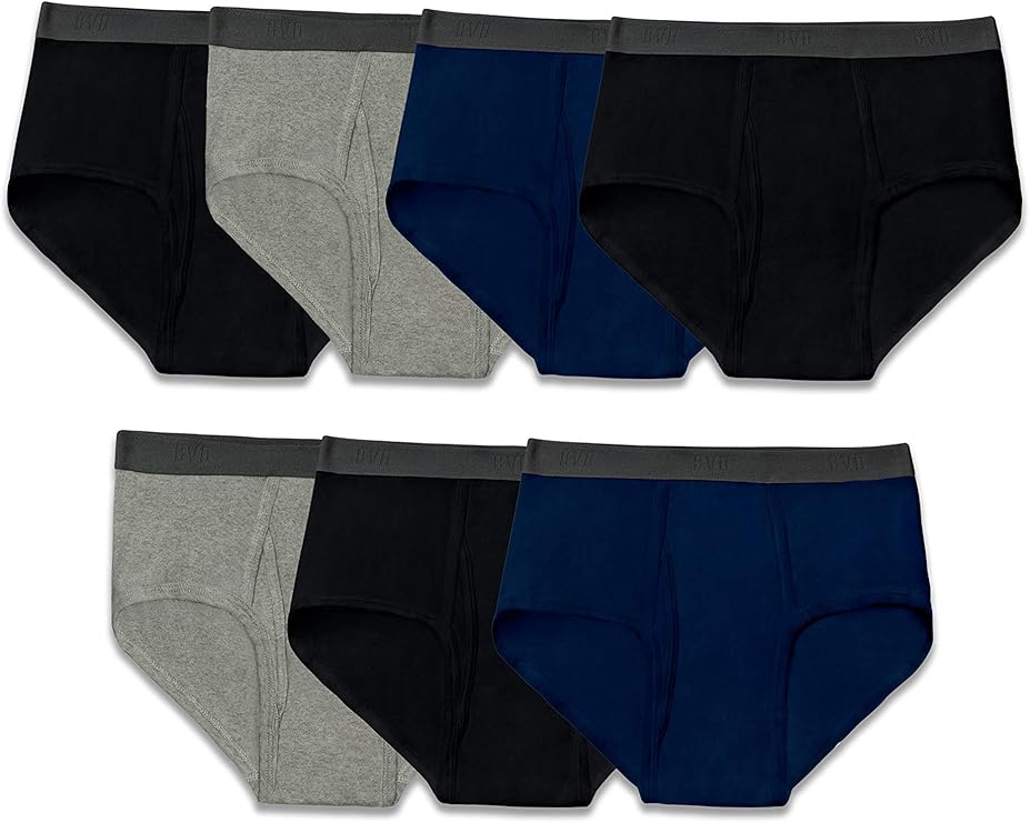 BVD Men's 7 Pack Fashion Brief: Amazon.co.uk: Clothing