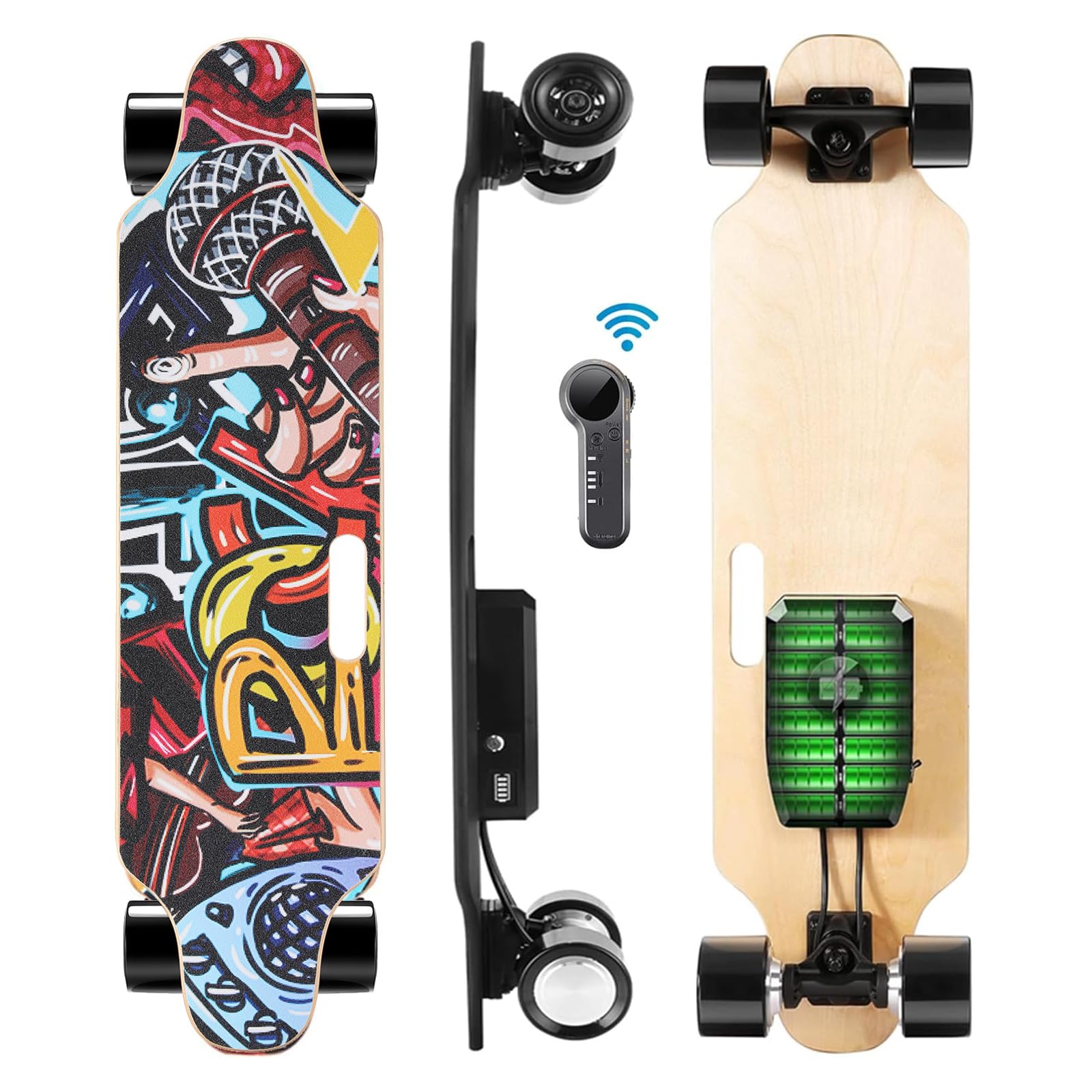 Mua Electric Skateboard with Remote, 700W Electric Longboard,18.6 Mph ...