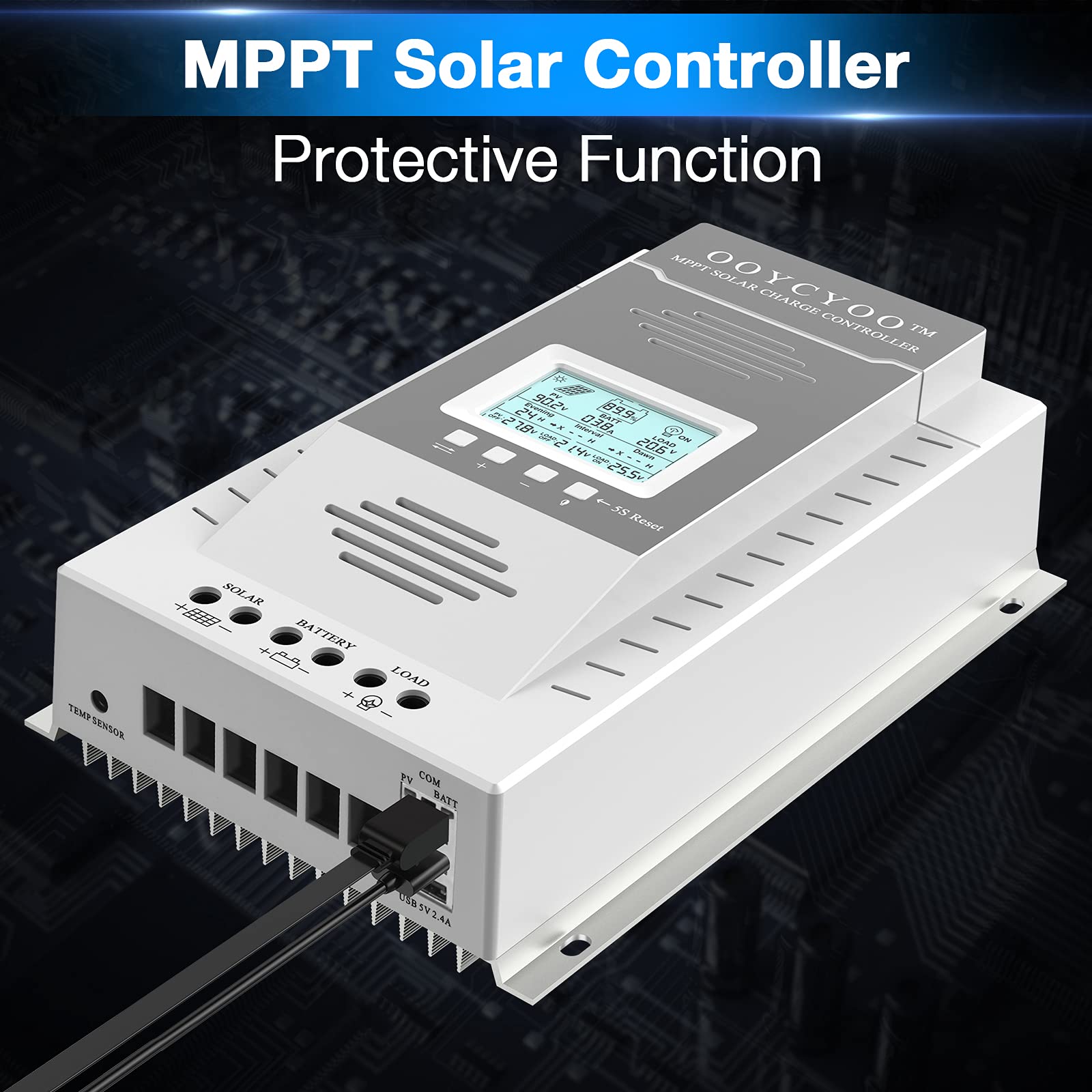 Mua MPPT Charge Controller 80 amp 12V/24V Auto, 80A Solar Panel Charge ...