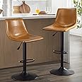 Amazon.com: Waleaf Adjustable Swivel Bar Stools Set of 2,Counter Height ...