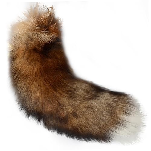 Fox Tail 15.75inch Animal Tail Shaggy Faux Fur Tail Realistic Fox Tail ...
