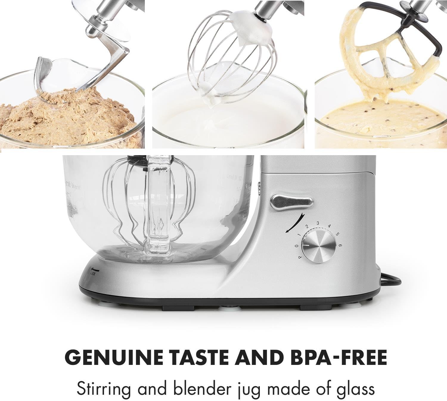 Elettrodomestici mixer robot da cucina shaker da 1,5 L impastatrice ...