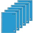 Amazon.com : Small Spiral Notebook 5x7, Mini Spiral Notebook with Blue ...