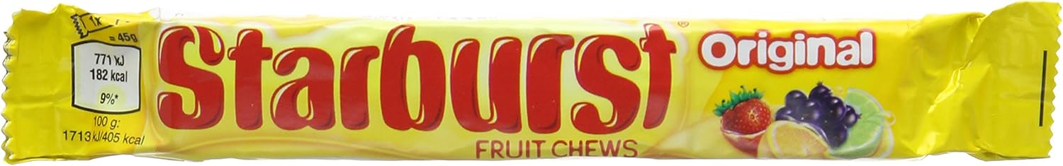Starburst Original Fruit Chews Roll 45 g (Pack of 24): Amazon.co.uk ...