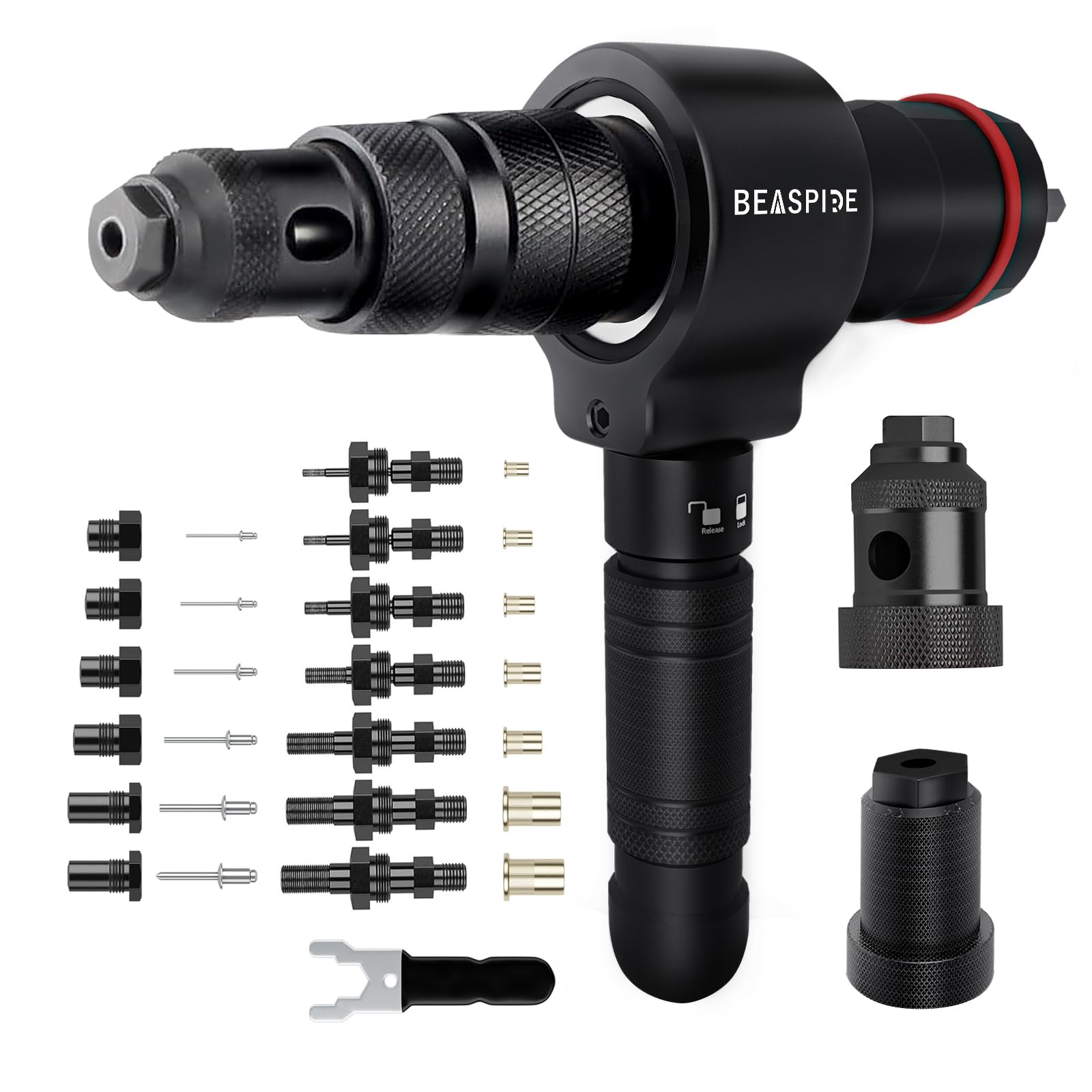 Beaspire Cordless Drill Electric Rivet Gun Adapter, 2-in-1 Rivet Nut ...