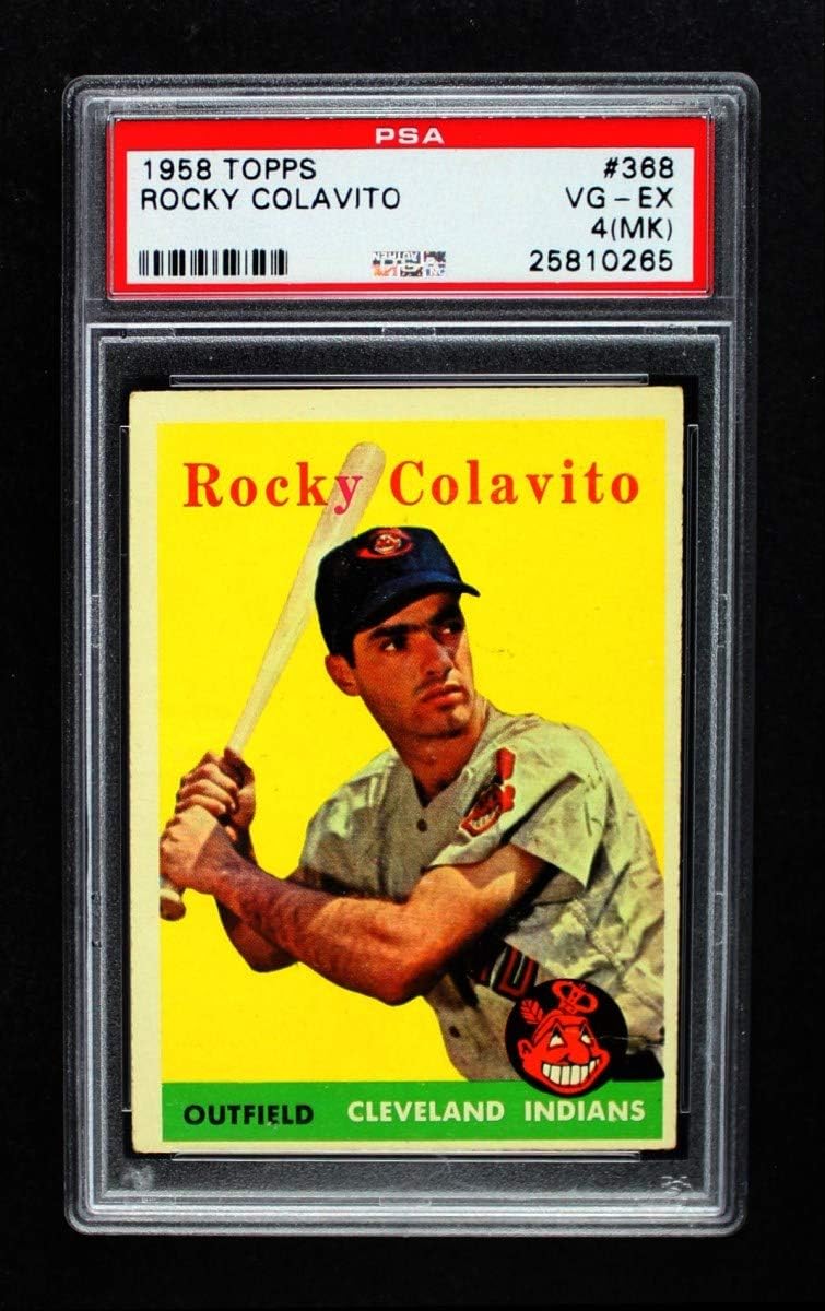 Amazon.com: 1958 Topps # 368 Rocky Colavito Cleveland Indians (Baseball ...