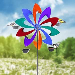 Amazon.com : Exhart Spinning Ferris Wheel Bird Feeder Moves w/Weight of ...
