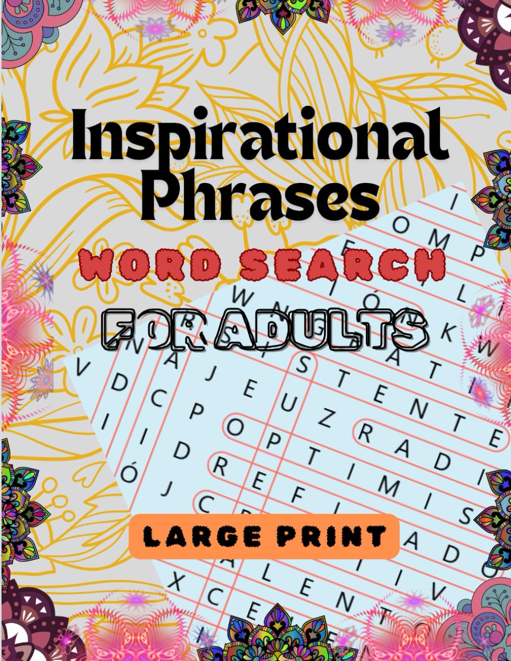 Mua Inspirational Phrases Word Search For Adults Large Print: 84 Word ...
