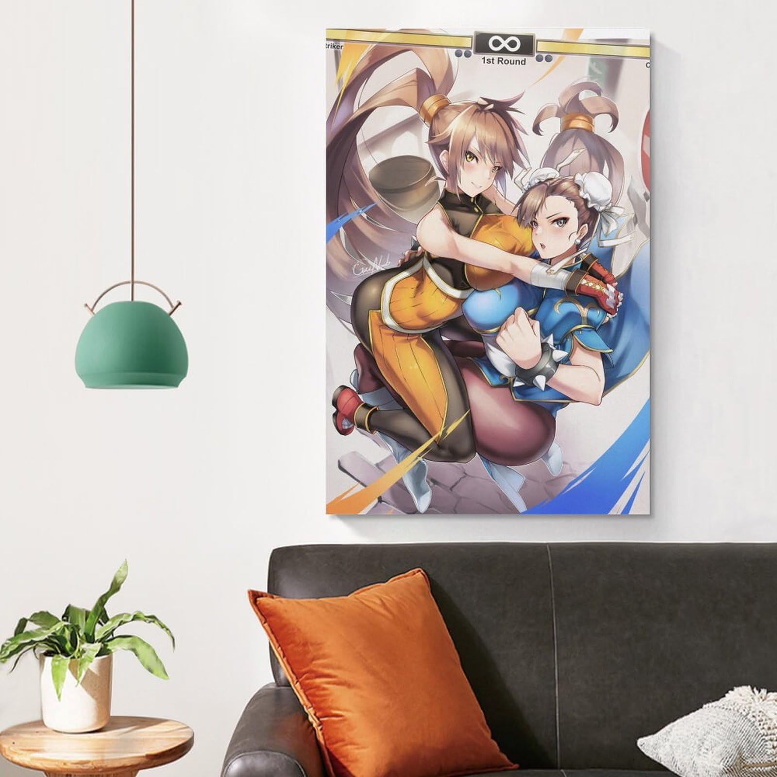 DFJHAZGT Street Fighter Game Posters Chun Li & Striker Sexy Anime ...