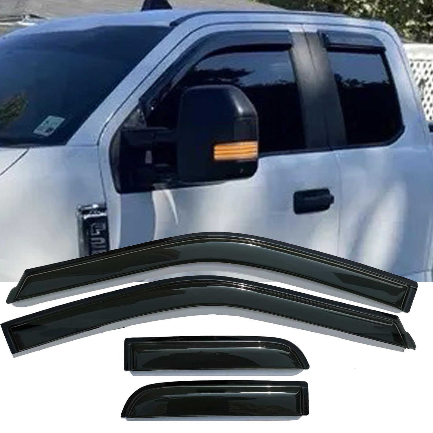 Window Visors Rain Guards for 2015-2024 Ford F150, 2017-2024 Ford F150 ...