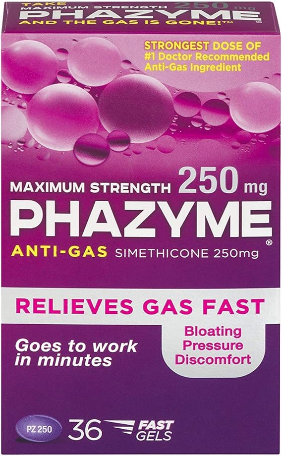 Amazon.com: Phazyme Maximum Strength Softgels, 36 ea (Pack of 4 ...