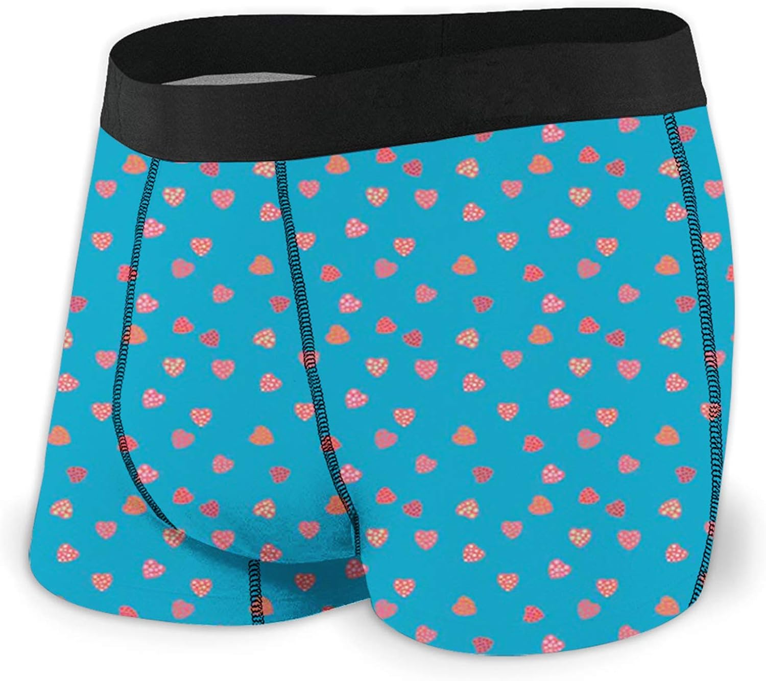 niBBuns Mens Boxer Briefs Underwear,Cute Heart Shapes Ornamented with ...