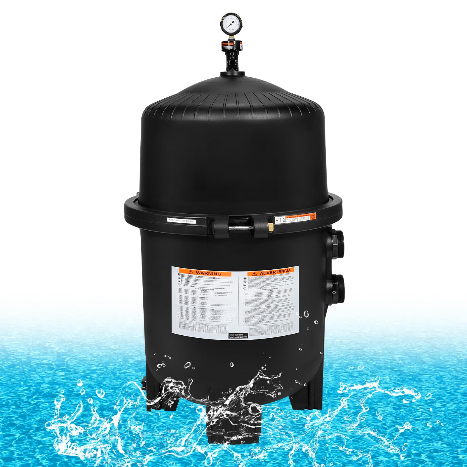 Aumzong W3DE4820 48 Sq Ft D.E. Pool Filter ProGrid Diatomaceous Earth DE,Replacement for Hayward ...