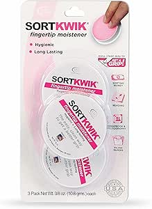 Amazon.com: Sortkwik Fingertip Moisteners - 3 Pack : Office Products