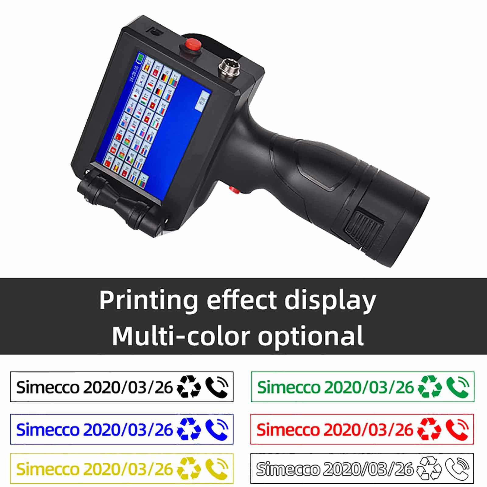 Mua handheld inkjet printer, handheld printer portable 4.3 inch fast ...