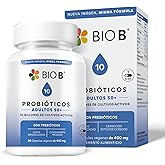BIO B | Probióticos 25 billones UFC + prebióticos | 30 cápsulas veganas ...