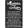 Amazon.com : BAZLJY Graduation Cards - Metal Engraved Graduation Gifts ...