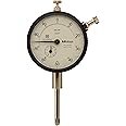 Mitutoyo"2416S" Dial Indicator, 4-48 UNF Thread, 0.375" Stem Dia,"Lug Back," White Dial, 0-100 ...