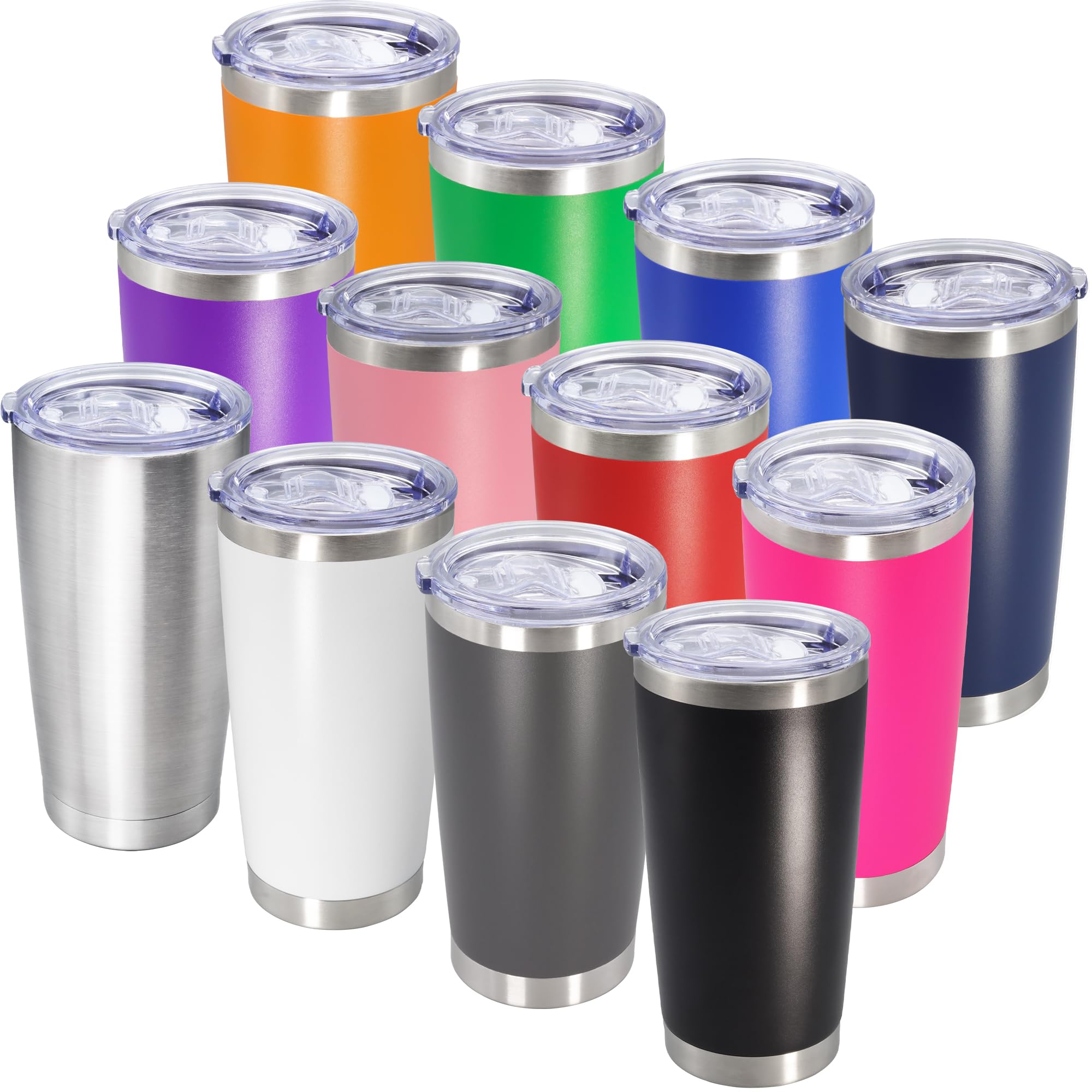 Aianji 20oz Tumbler Bulk Stainless Steel Tumblers With Lid Vacuum