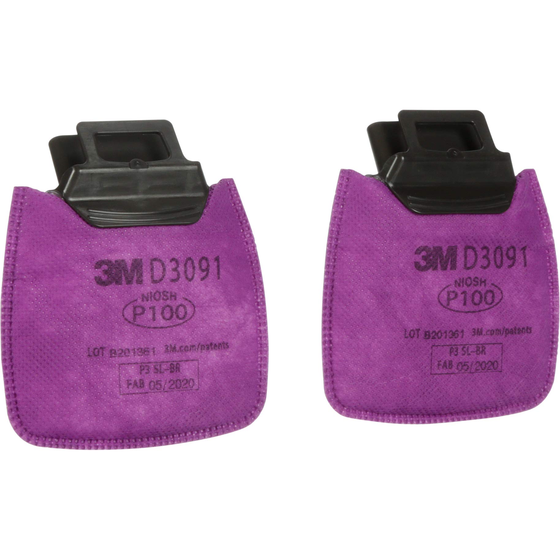 Buy 3M P100 Respirator Filter, Secure Click D3097 Nuisance Level ...