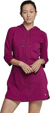 Amazon.com: Speedo Women's Hooded Aquatic Fitness Robe and Cover-Up ...