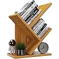 Amazon.com: YMYNY 2 Tier Tree Bookshelf, Small Bookcase, Modern Wood ...