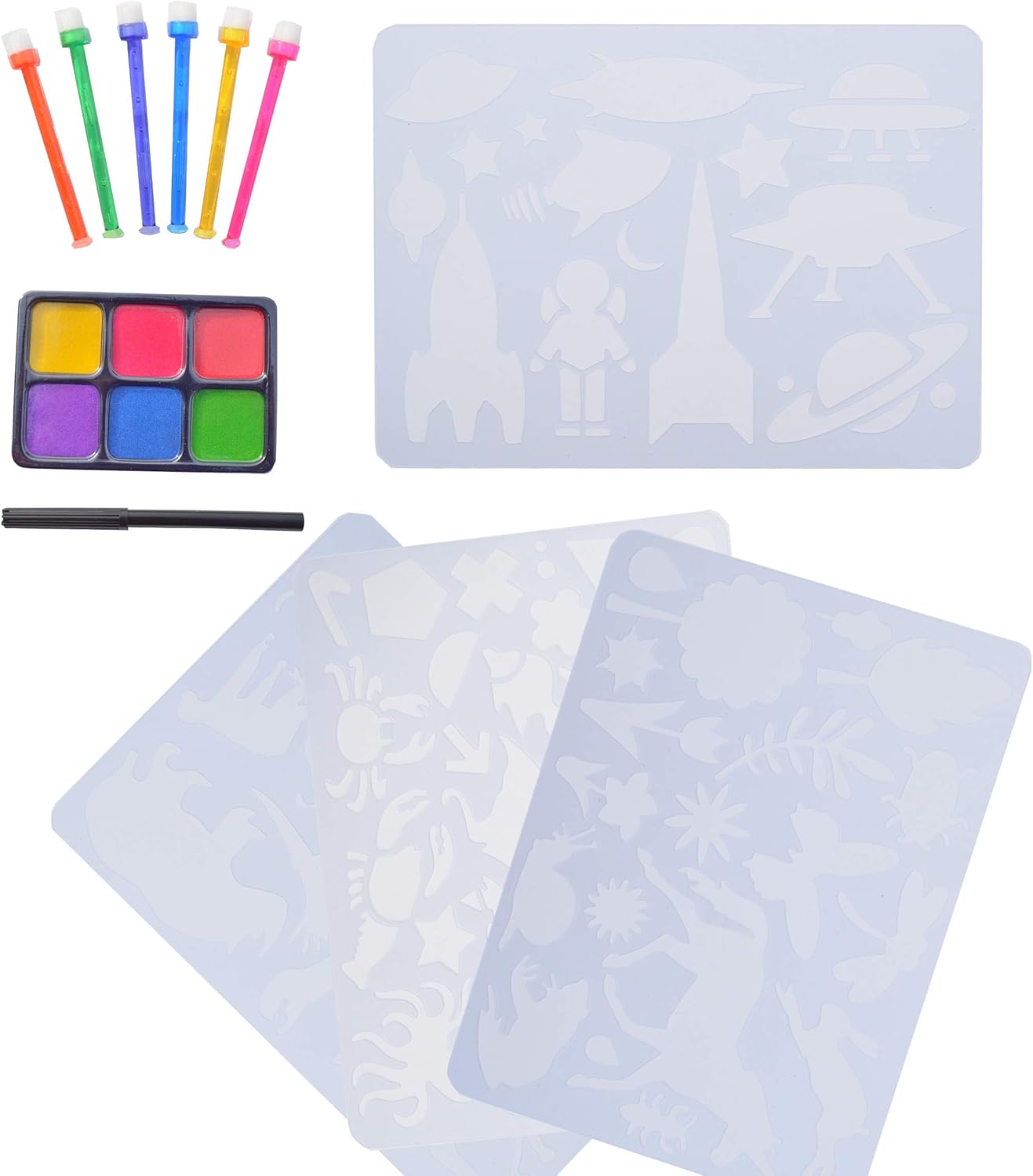 Buddy & Barney | Stencil Dabbers Activity Book Kit | with Ink Dabbers ...