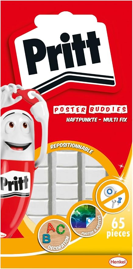 Amazon.com : Pritt PGP55 Multi Fix Adhesive Dots Poster Buddies – Pack ...
