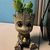 Amazon.com: Groot Planter Pot Succulents Flowerpot Baby Groot Bird Nest ...