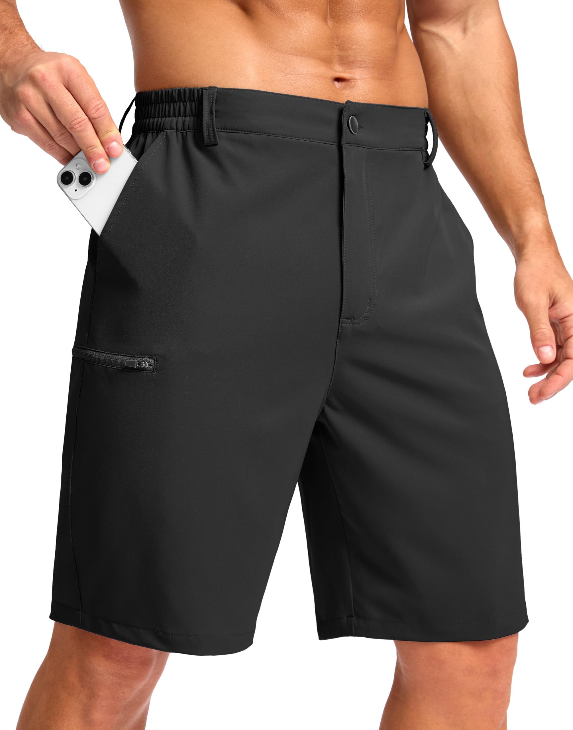 G Gradual Men's Casual Shorts 7"/ 9" Lightweight 4 Pockets Stretch ...