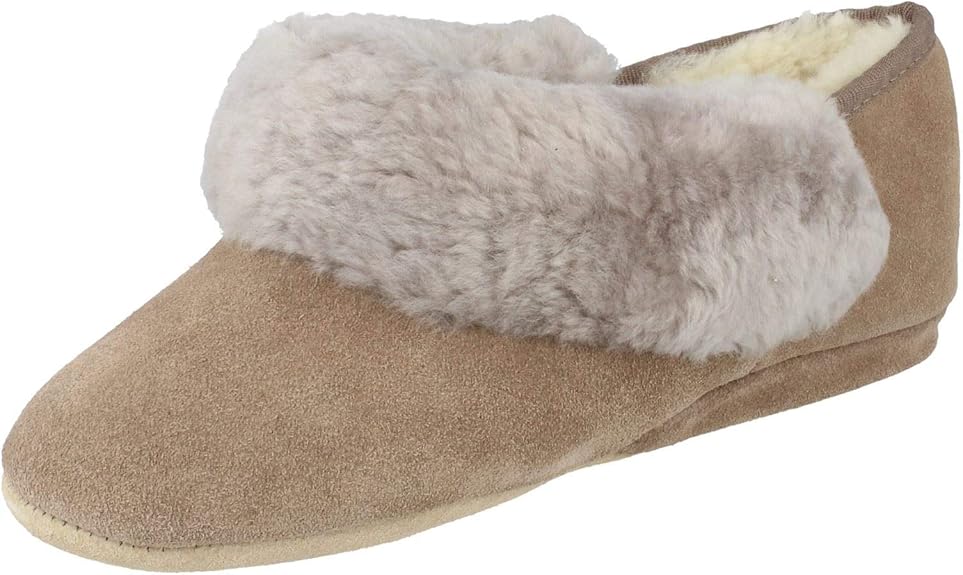 Morlands Ladies Slippers Strathmore - Mole Leather - UK Size 3 - EU ...