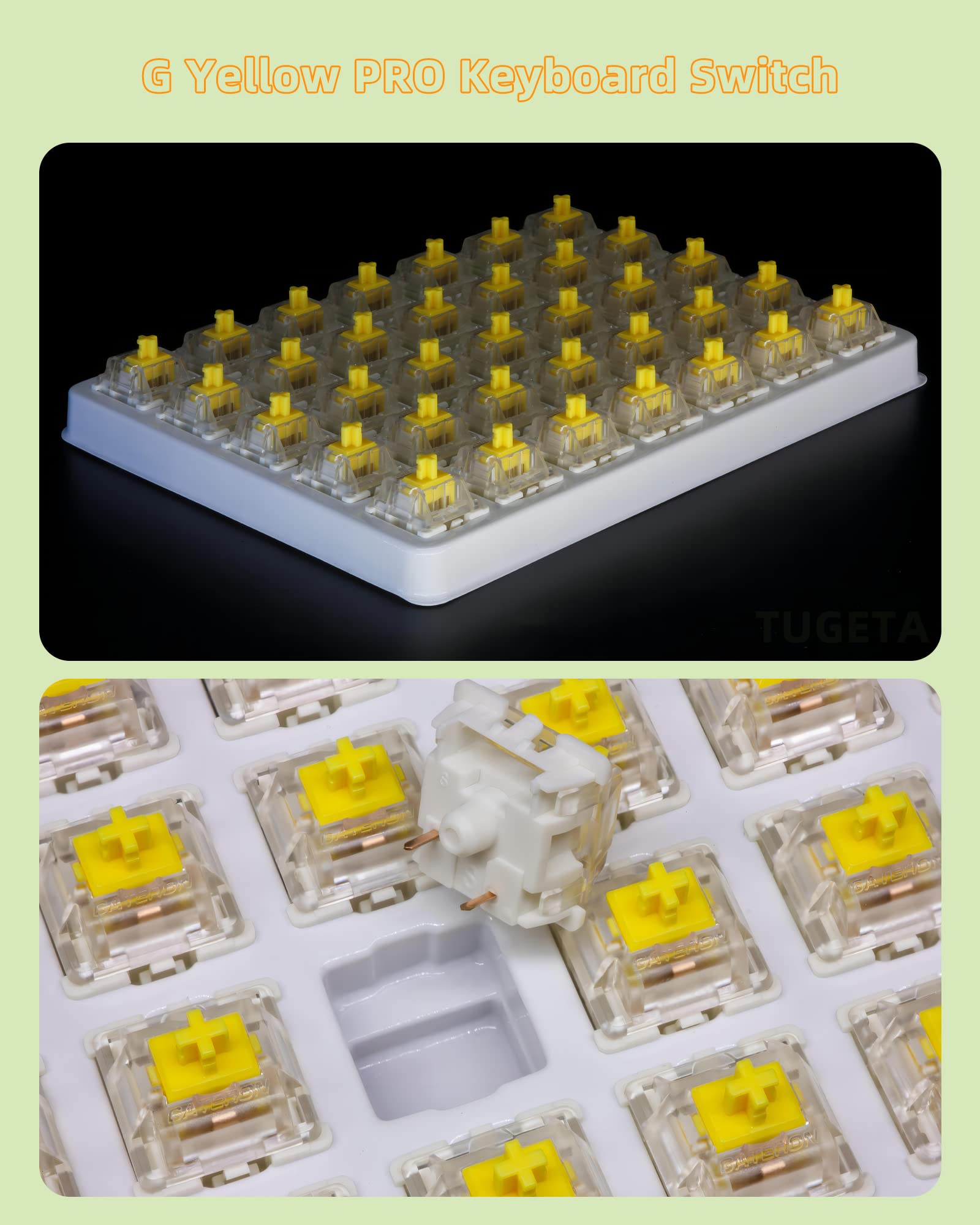 Mua Gateron G Pro Yellow Switches Pre Lubed Switches for Mechanical ...