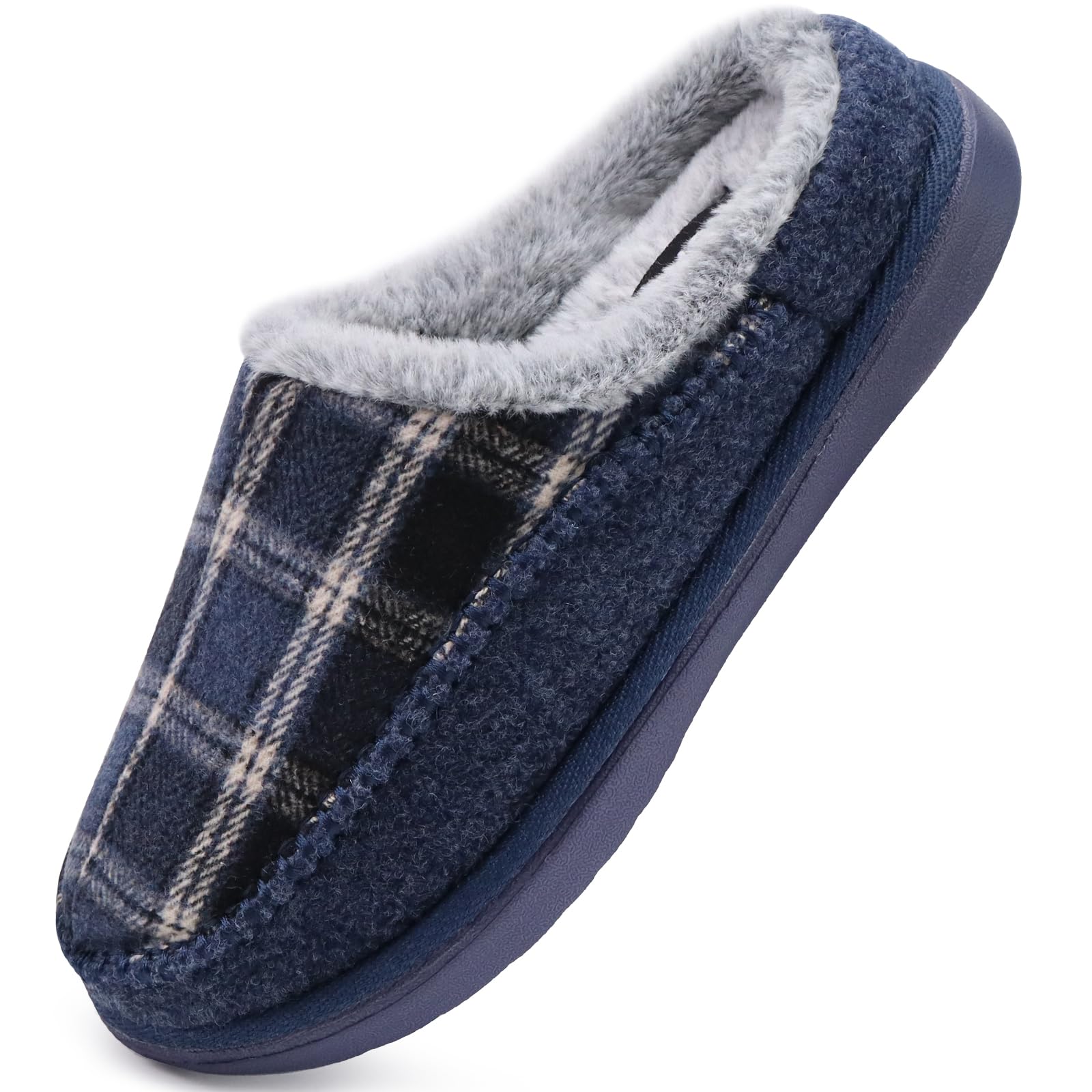 KuaiLu Mens Clog Slippers with Comfy Arch Support Orthotic Plantar ...