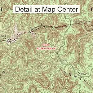 Amazon.com : USGS Topographic Quadrangle Map - Slade, Kentucky (Folded ...