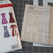 Amazon.com: Simplicity New Look Pattern 6299 Misses Dress with Neck and ...