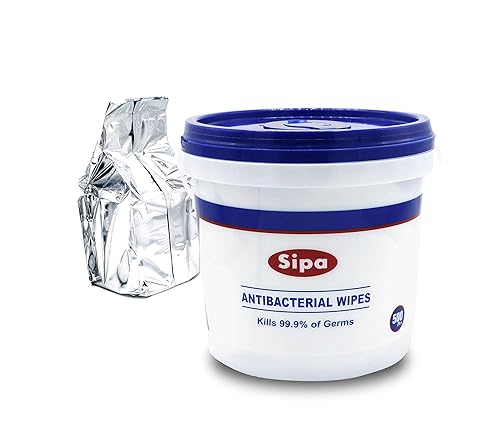 SIPA Hand Sanitizing Wipes 500 WIPES/BUCKET will Refills (1 BUCKET 1 ...
