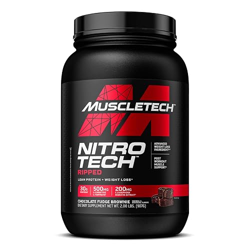 Muscletech Whey Protein Powder (Chocolate Fudge Brownie, 2LB) - Nitro ...