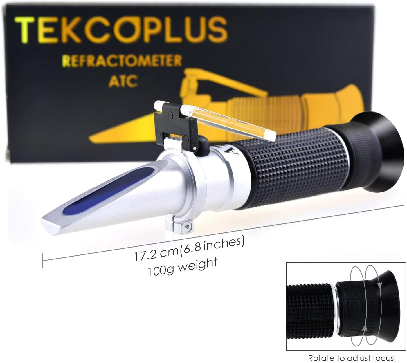 Brix Beer Wort & Wine Refractometer ATC Dual Scale, Specific Gravity 1. ...