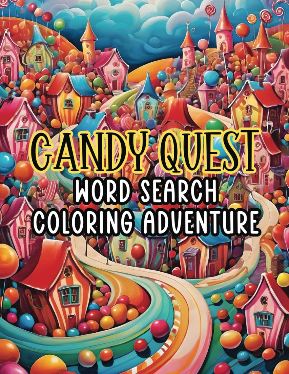 Mua Candy Quest Word Search Coloring Adventure: Packed with Puzzles ...