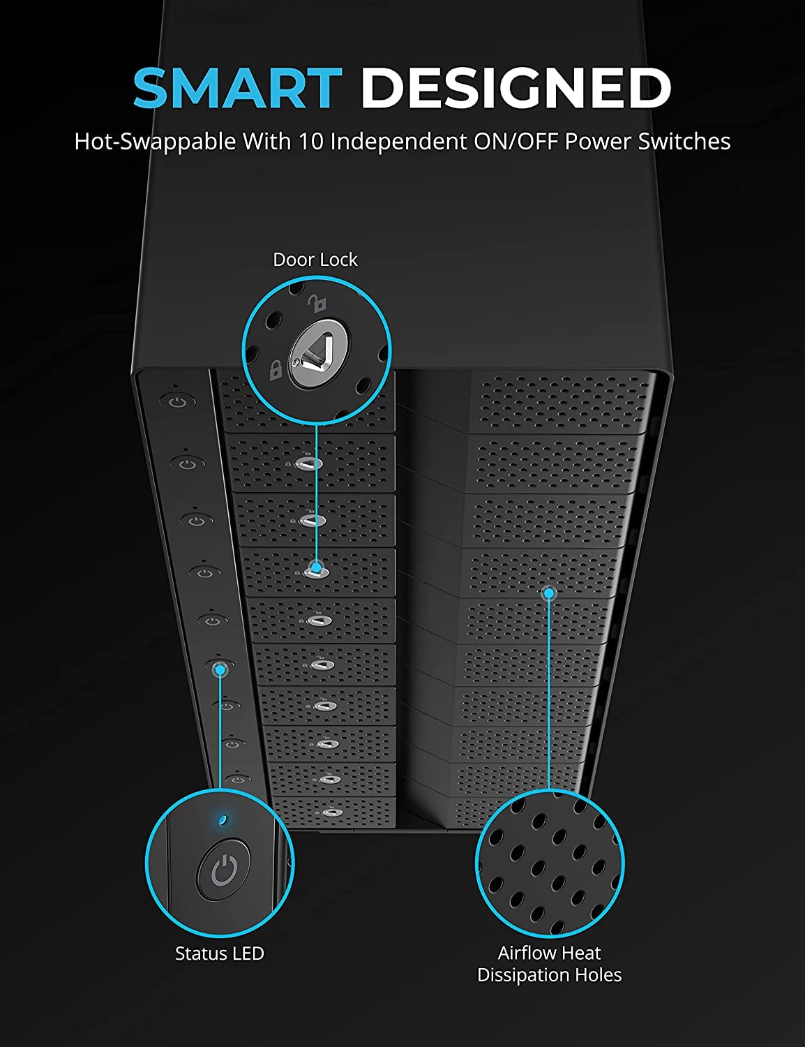 Mua SABRENT 10 bay hard drive docking station, SSD HDD 2.5 3.5 inch ...