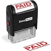 Amazon.com : Paid Check No Amount Date with 3 Lines 4915-Self Inking ...