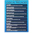 Amazon.com: Common Logical Fallacies Chart Knowledge Poster Infographic ...
