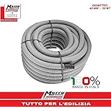 Tubo Corrugato Doppio Strato Cavidotto per impianti elettrici Rotolo 50 metri ((Diametro 40 mm ...