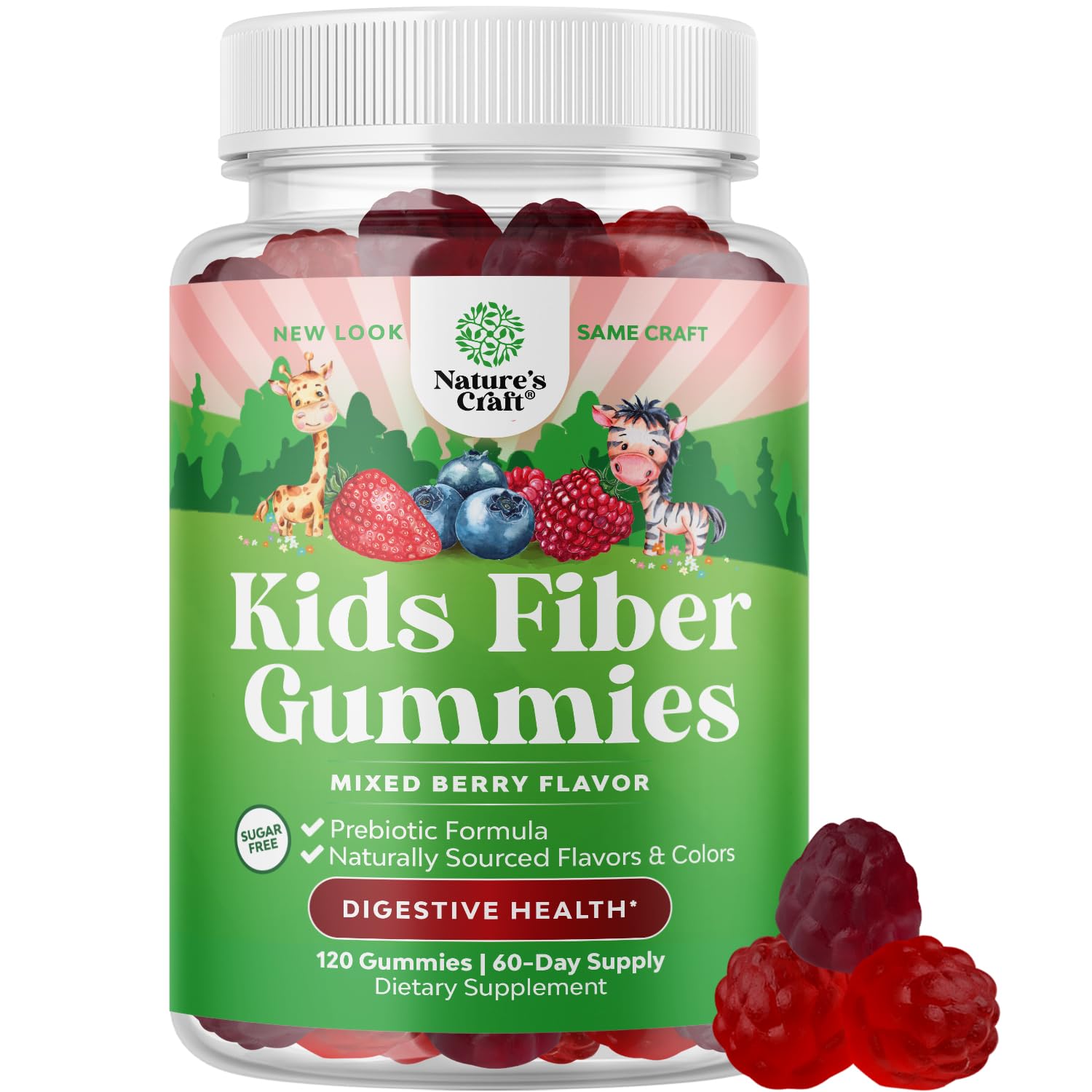 Mua Sugar Free Fiber Gummies for Kids - Delicious Prebiotic Kids Fiber ...