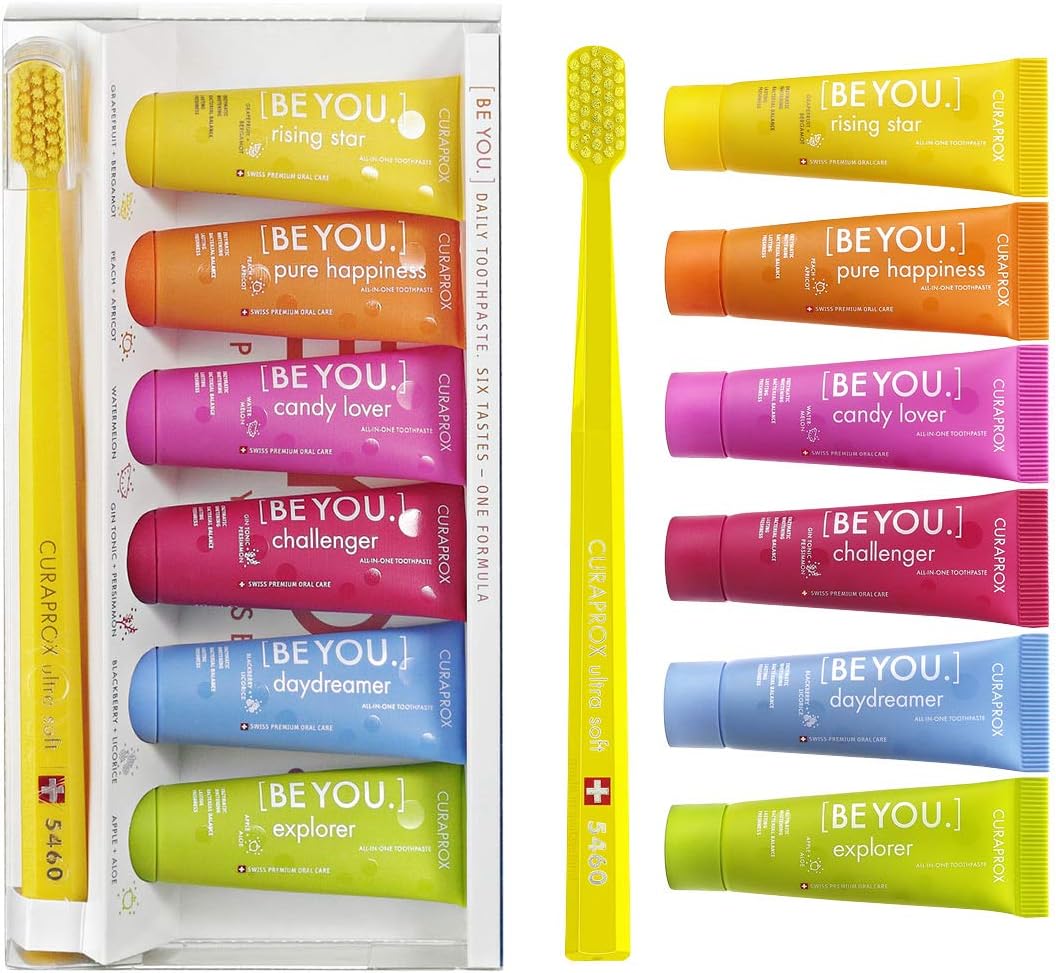 Curaprox Be You Six Taster Pack Whitening Toothpaste: Amazon.co.uk ...