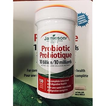 Amazon.com: Jamieson Probiotic 10 Billion Active Cells 60 Capsules ...