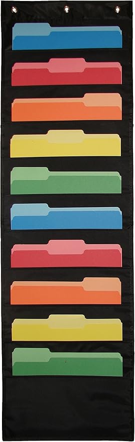 Amazon.com : Hanging Paper Organizer & Wall File Holder - Premium ...