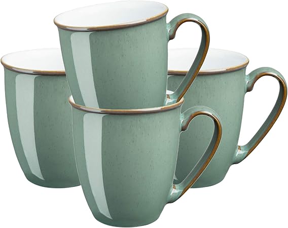Denby Regency Green Set of 4 Beakers Coffee Mug Set, One Size: Amazon ...