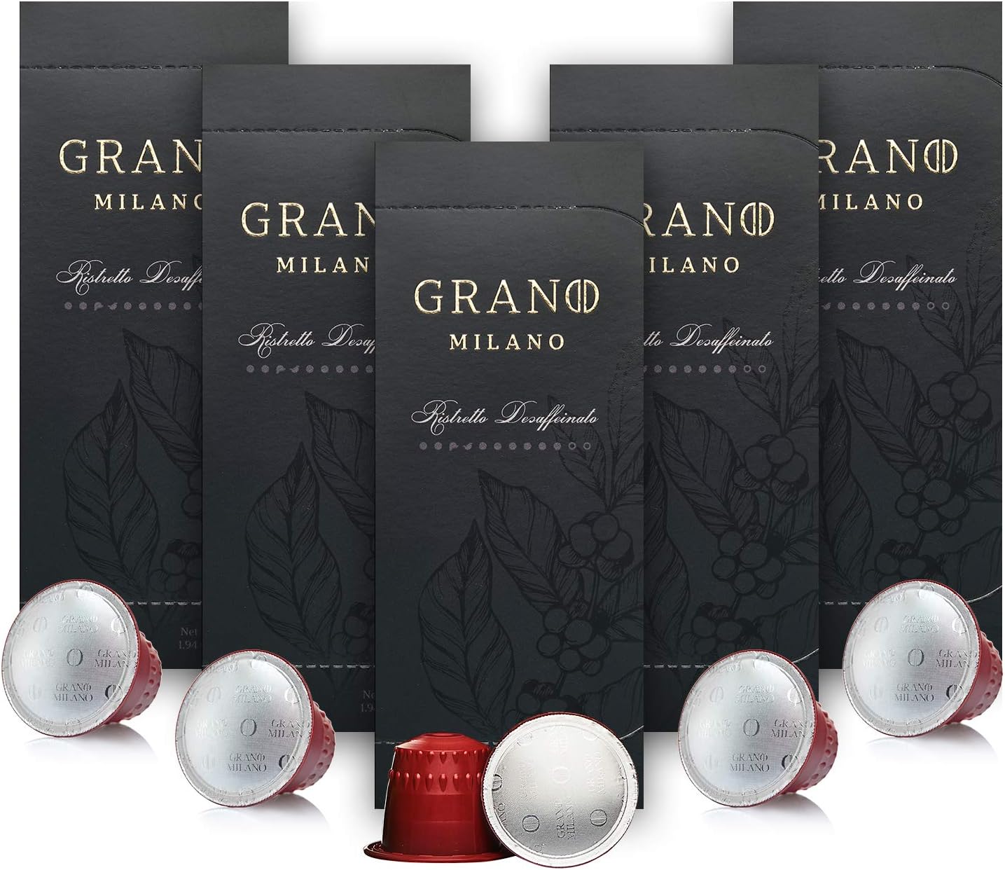50 Grano Milano Coffee Capsules | Ristretto Decaf | Compatible with ...
